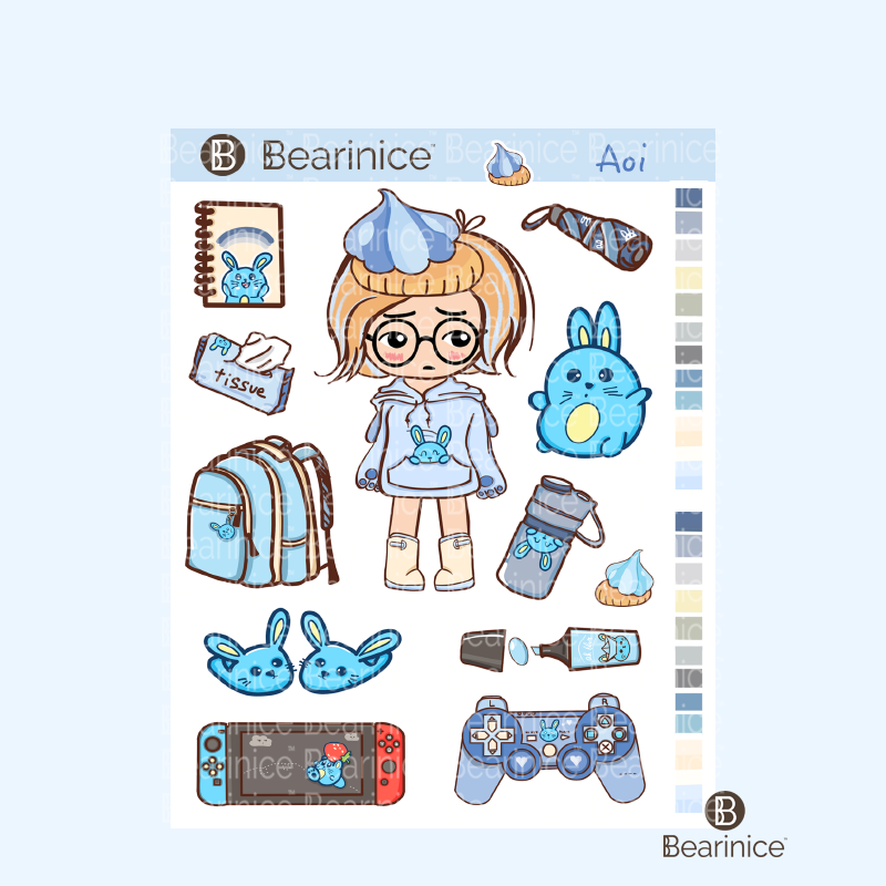 Sticker - Gem Biscuit - Aoi