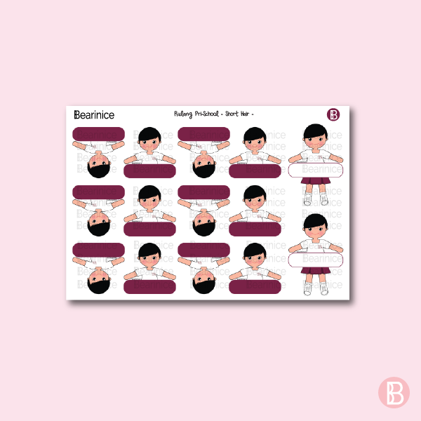 Sticker Sheet - Rulang Pri School's doll