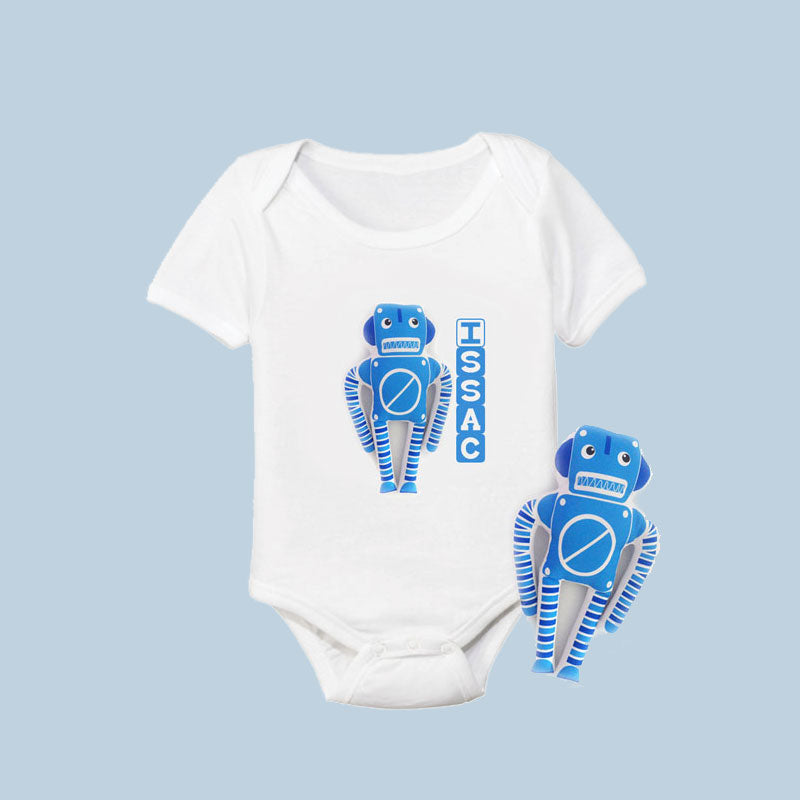 Baby onesie - lil robot set